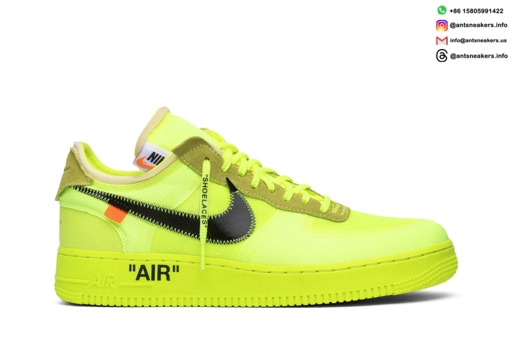 Off-White x Nike Air Force 1s Low 'Volt' AO4606-700 Discount Sale